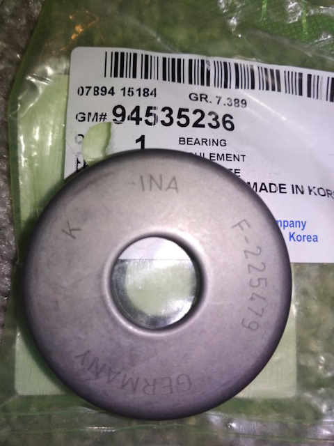 94535236 Подшипник опорный амортизатора переднего GM | Запчасти на DRIVE2