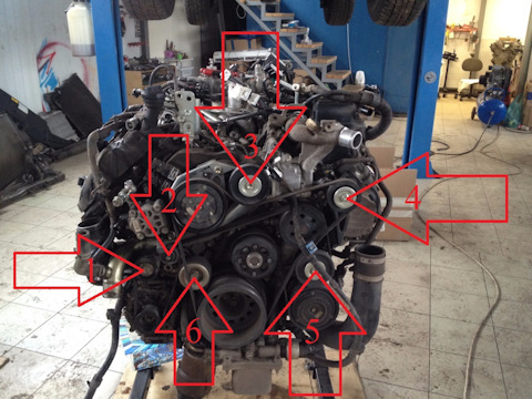 8842060340 Ролик натяжителя приводного ремня №1 TOYOTA LAND CRUISER 200 ...