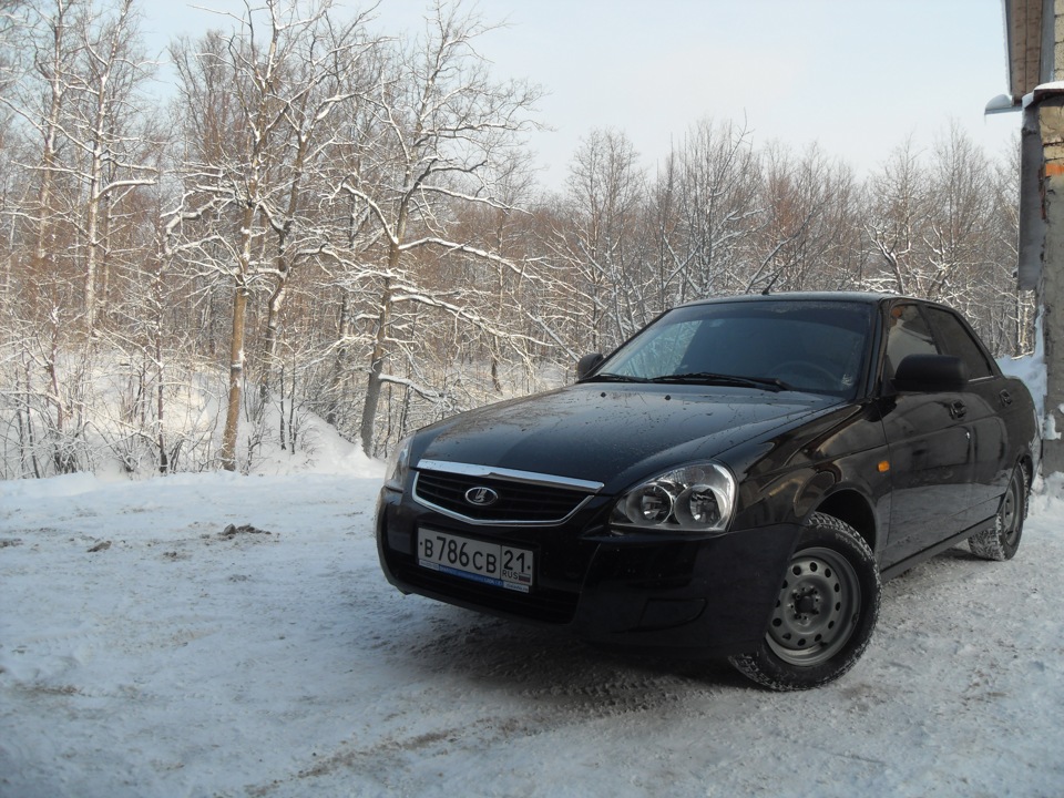 Помылся перед НГ) — Lada Приора седан, 1,6 л, 2012 года | фотография ...