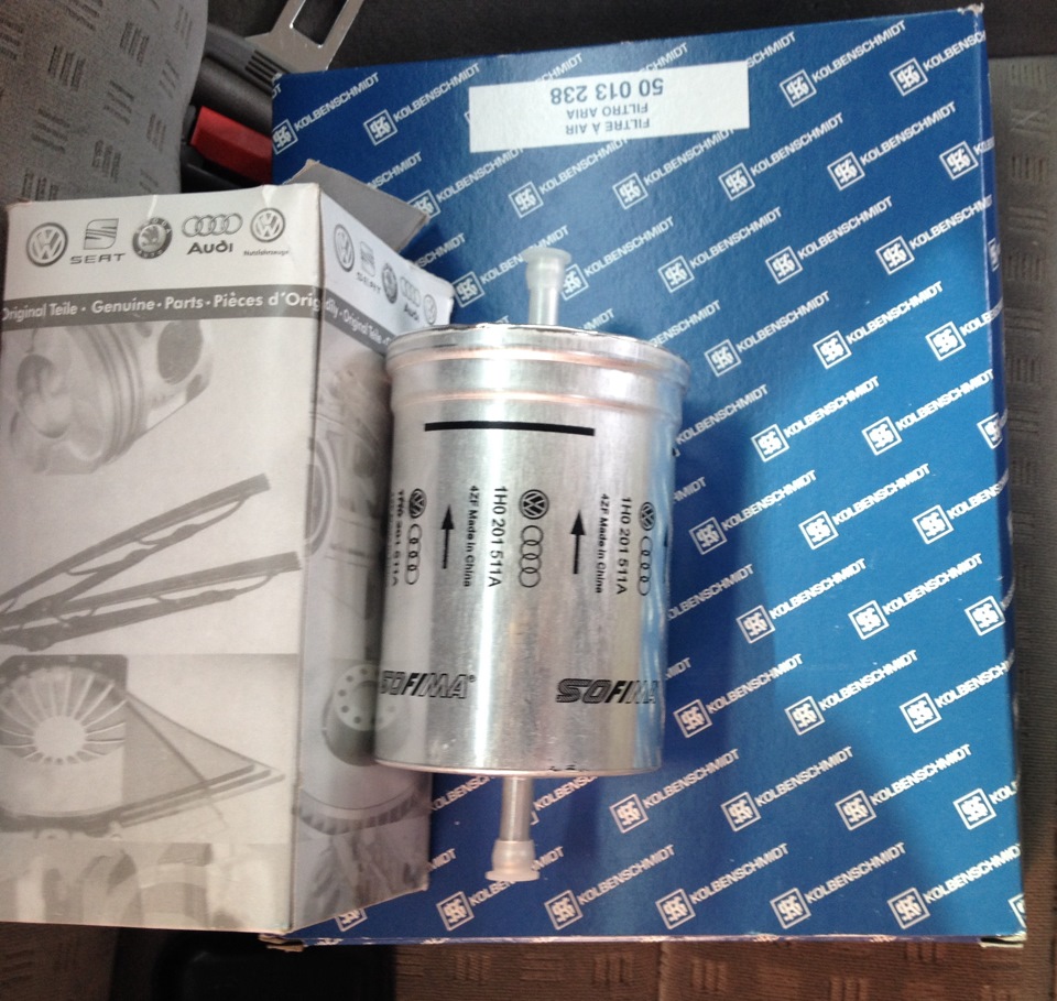 1H0201511A Фильтр топливный, бензин / AUDI, FORD Galaxy, SEAT, SKODA ...