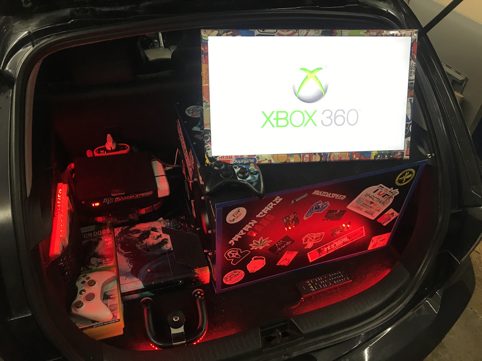 Телевизор 24 дюйма и XBOX 360 в багажник. — Mazda 3 (1G) BK, 2 л, 2007 ...