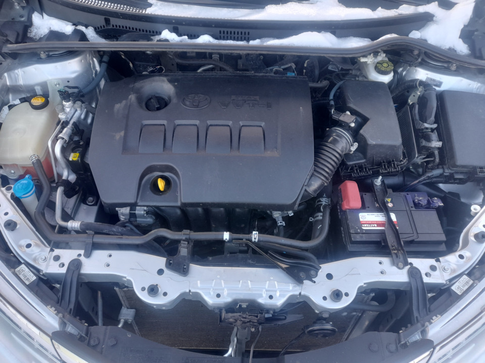 Замена маслица. — Toyota Corolla (160), 1,6 л, 2014 года | плановое ТО ...