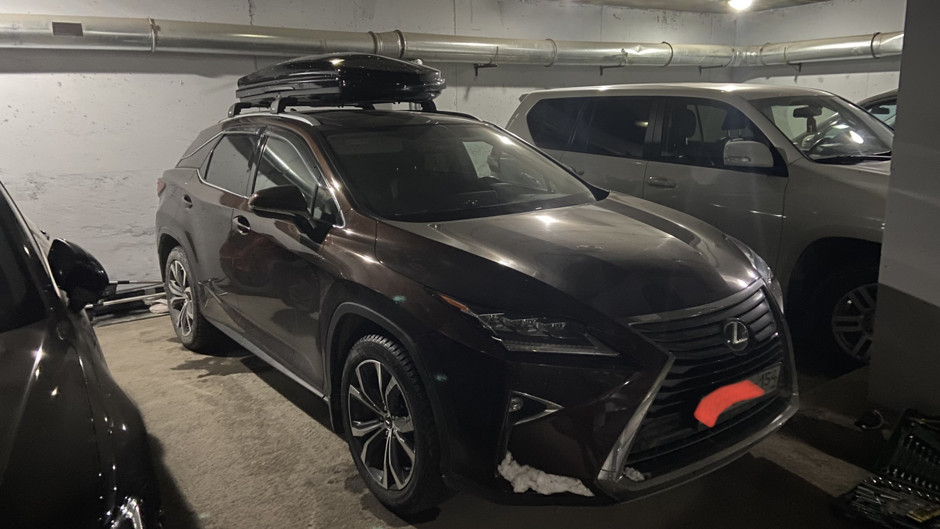 Thule: Дуги + бокс — Lexus RX (4G), 2 л, 2019 года | аксессуары | DRIVE2