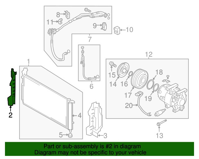 976063R000 КОНДЕНСАТОР СИСТЕМЫ ОХЛАЖДЕНИЯ, НЕ СОДЕРЖИТ ХЛАДОГЕНТА KIA ...
