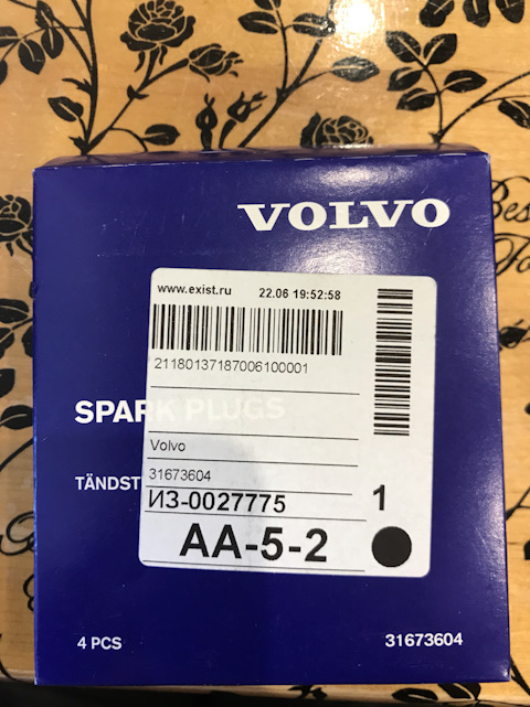 31673604 Свечи зажигания Volvo | Запчасти на DRIVE2