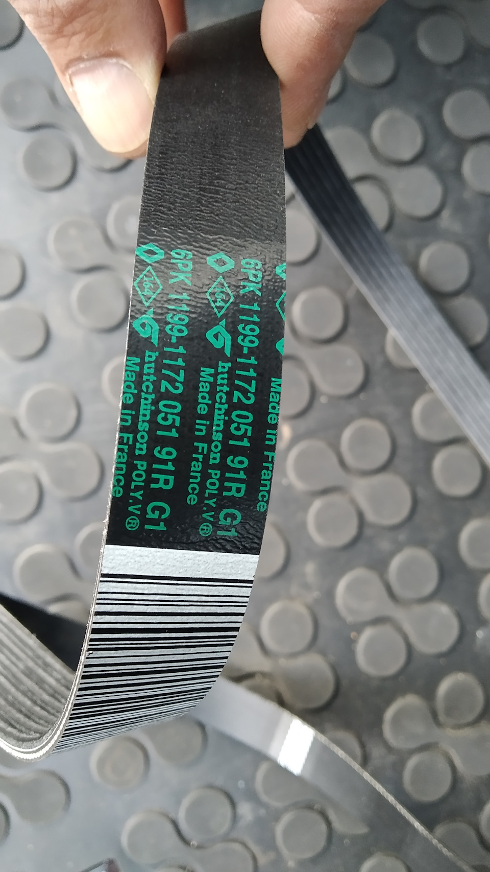 117205191R Ремень поликлиновой RENAULT | Запчасти на DRIVE2