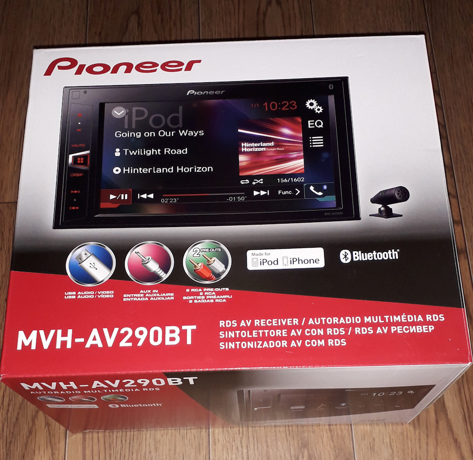Установка Pioneer MVH-290BT — Toyota Highlander (XU20), 3 л, 2002 года ...