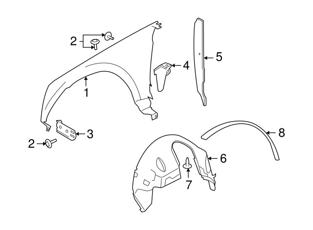 LR005867 Переднее крыло Jaguar Land Rover | Запчасти на DRIVE2