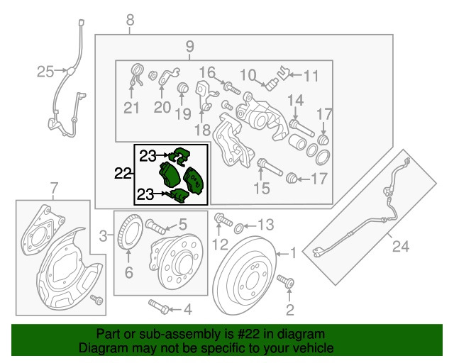 58302H5A00 КОМПЛЕКТ ТОРМОЗНЫХ КОЛОДОК C НАКЛАДКАМИ (4ШТ) KIA HYUNDAI ...