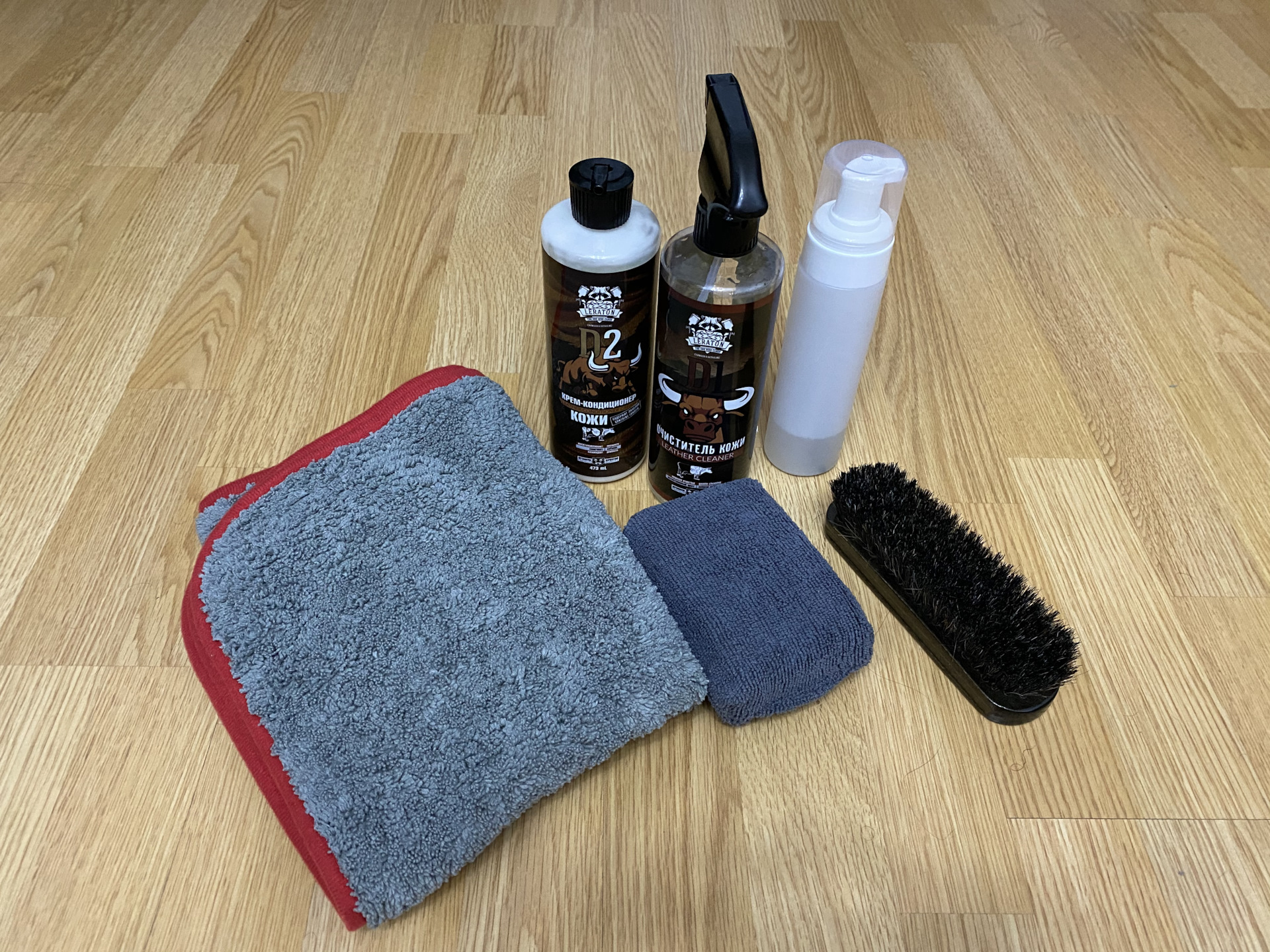 6. Уход за кожаным салоном (Leraton D1+D2) — Mazda 6 (3G) GJ, 2,5 л, 2014 года | своими руками ...