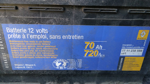 7711238598 Аккумулятор 70Ah 720A Рено Kangoo 2, Laguna 3, Logan, Megane ...