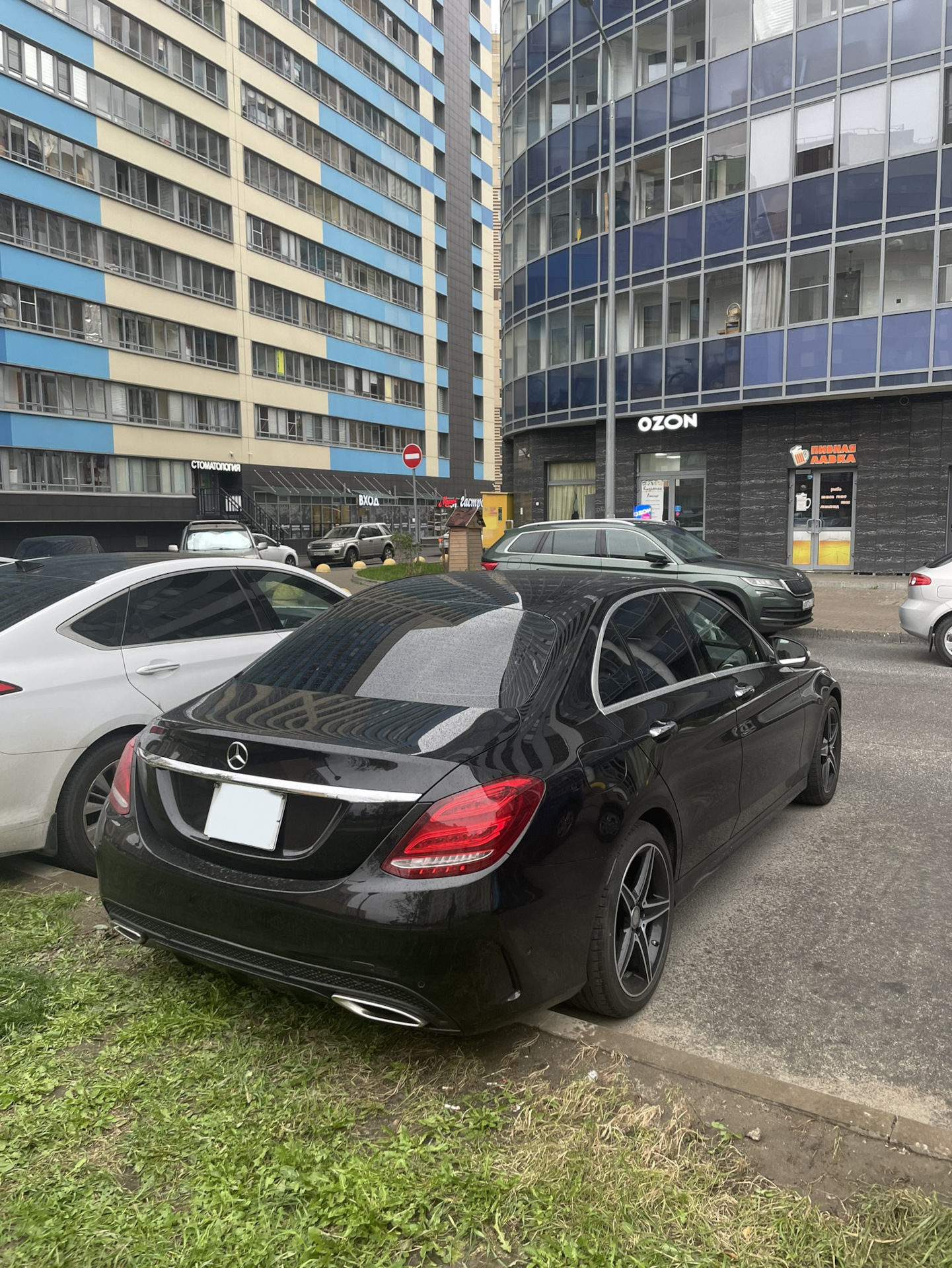 Квадратный номер на C 205 — Mercedes-Benz C-Class (W205), 1,6 л, 2014 года | стайлинг | DRIVE2