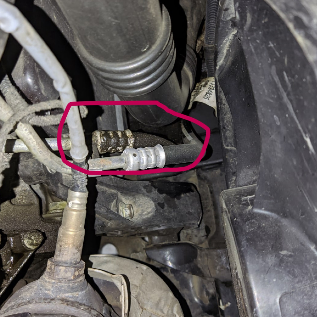 Трубка охлаждения АКПП (6T40), уплотнители трубки подачи масла на ...