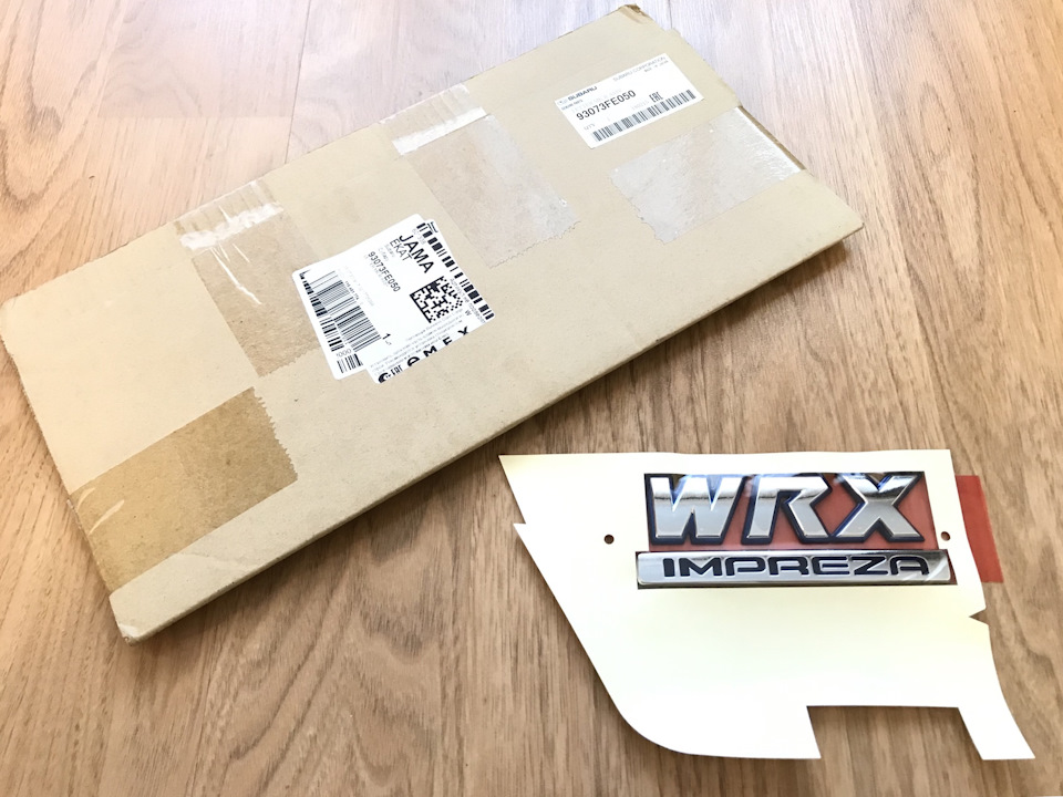 Шильдик WRX IMPREZA (хром-синяя окантовка) OEM — Subaru Impreza (GC/GF ...
