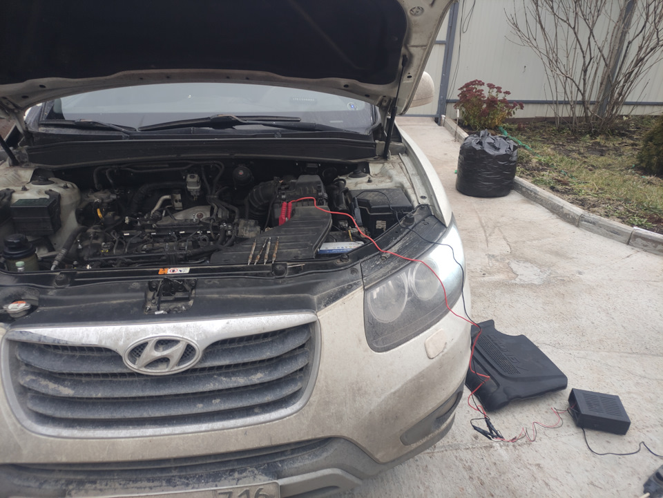 Замер компрессии через свечи накала d4hb — Hyundai Santa Fe (2G), 2,2 л, 2012 года | своими ...