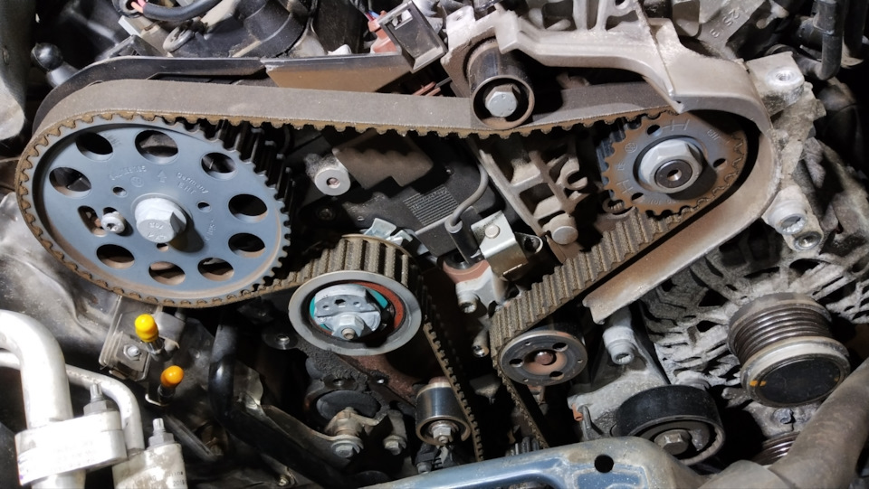 Замена ремня ГРМ DFHA и всего сопутствующего — Volkswagen Passat ...