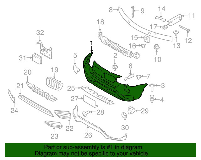 51117389905 Аэрод.пакет Performance Пд грунт. BMW | Запчасти на DRIVE2