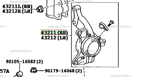 9010516082 Болт рычага TOYOTA LEXUS | Запчасти на DRIVE2