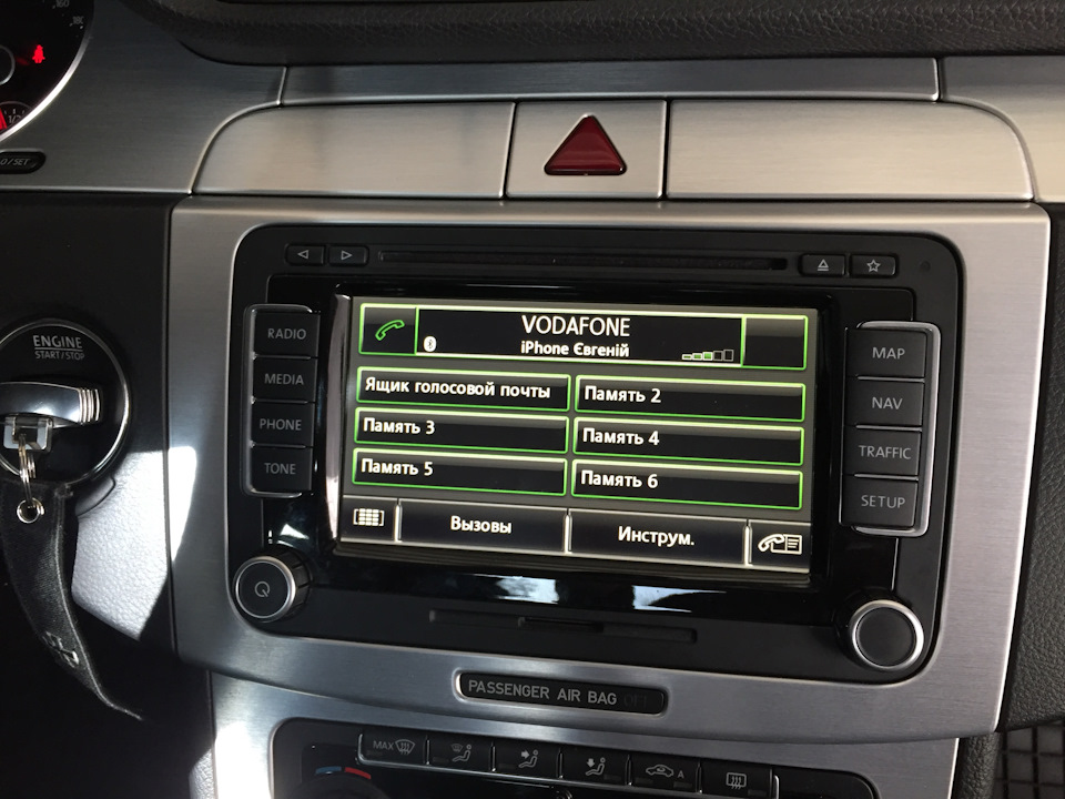 Установка RNS 510 LED + Bluetooth — Volkswagen Passat B6, 1,8 л, 2010 ...