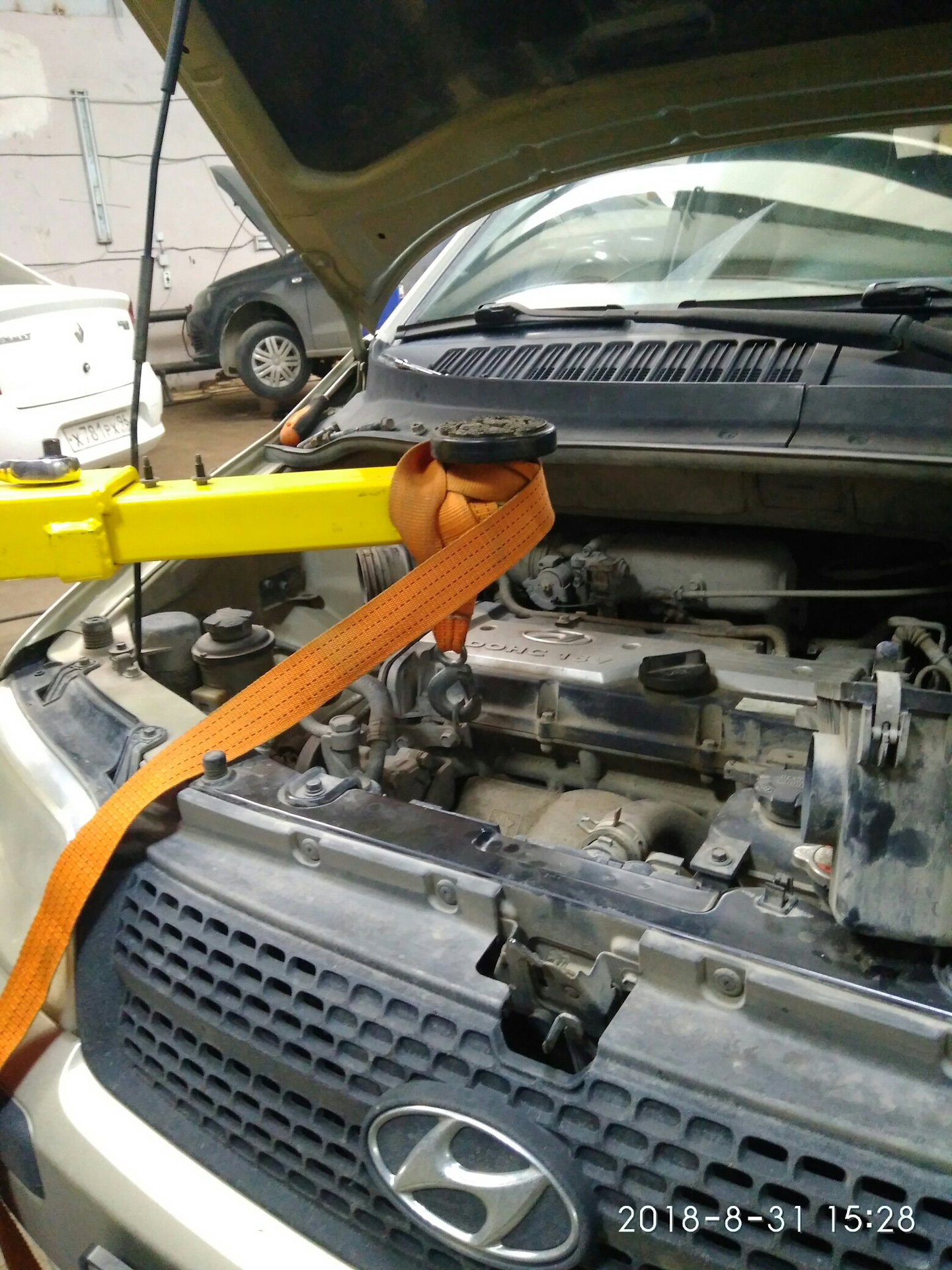 Правая опора двс — Hyundai Matrix, 1,6 л, 2008 года | своими руками ...