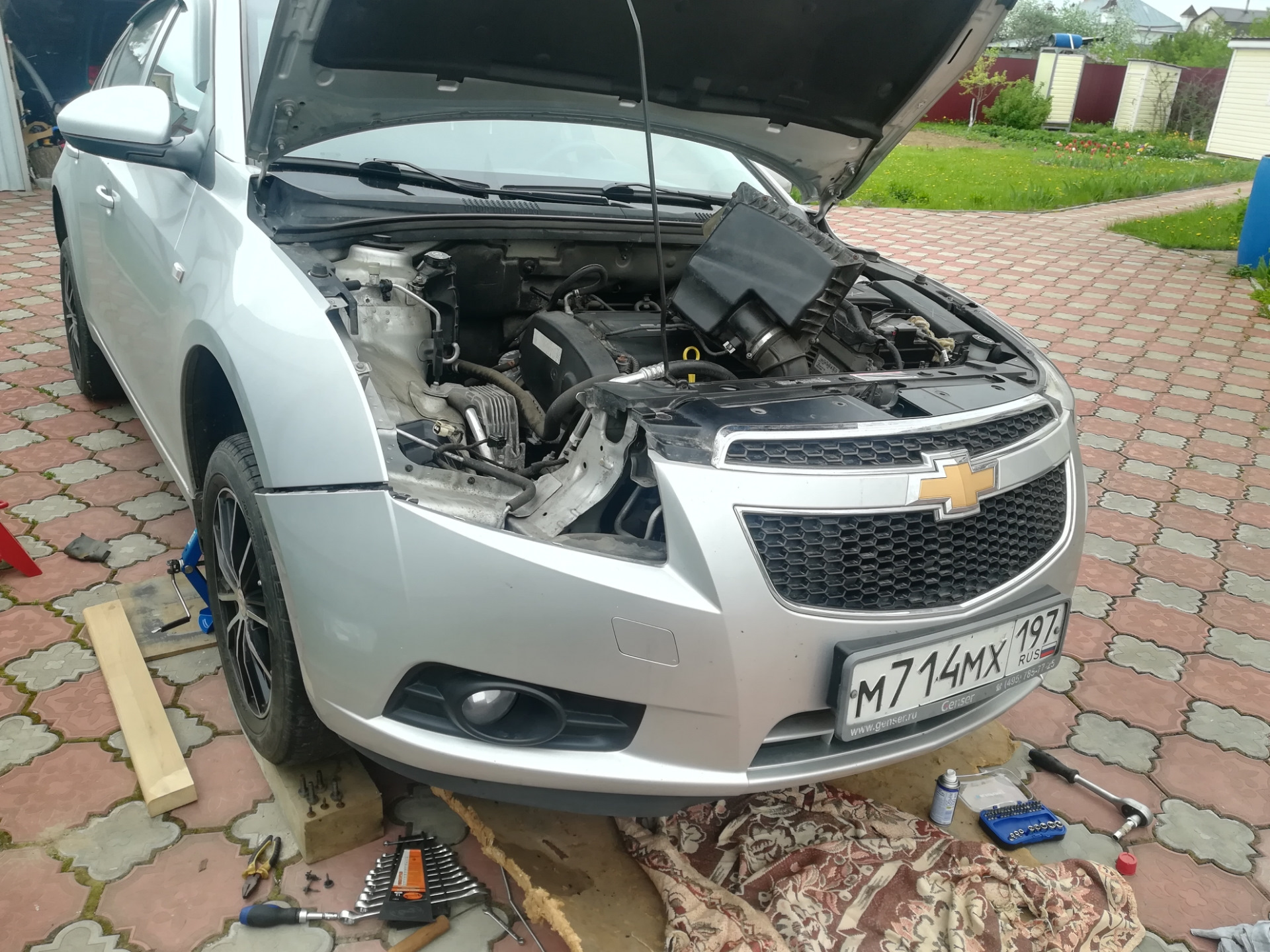 Замена трубки кондиционера — Chevrolet Cruze (1G), 1,8 л, 2011 года ...