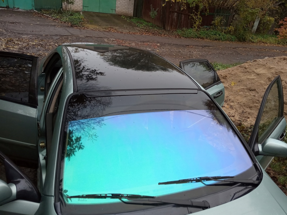 Накладка на лобовое стекло — Chevrolet Lacetti Sedan, 1,8 л, 2007 года ...