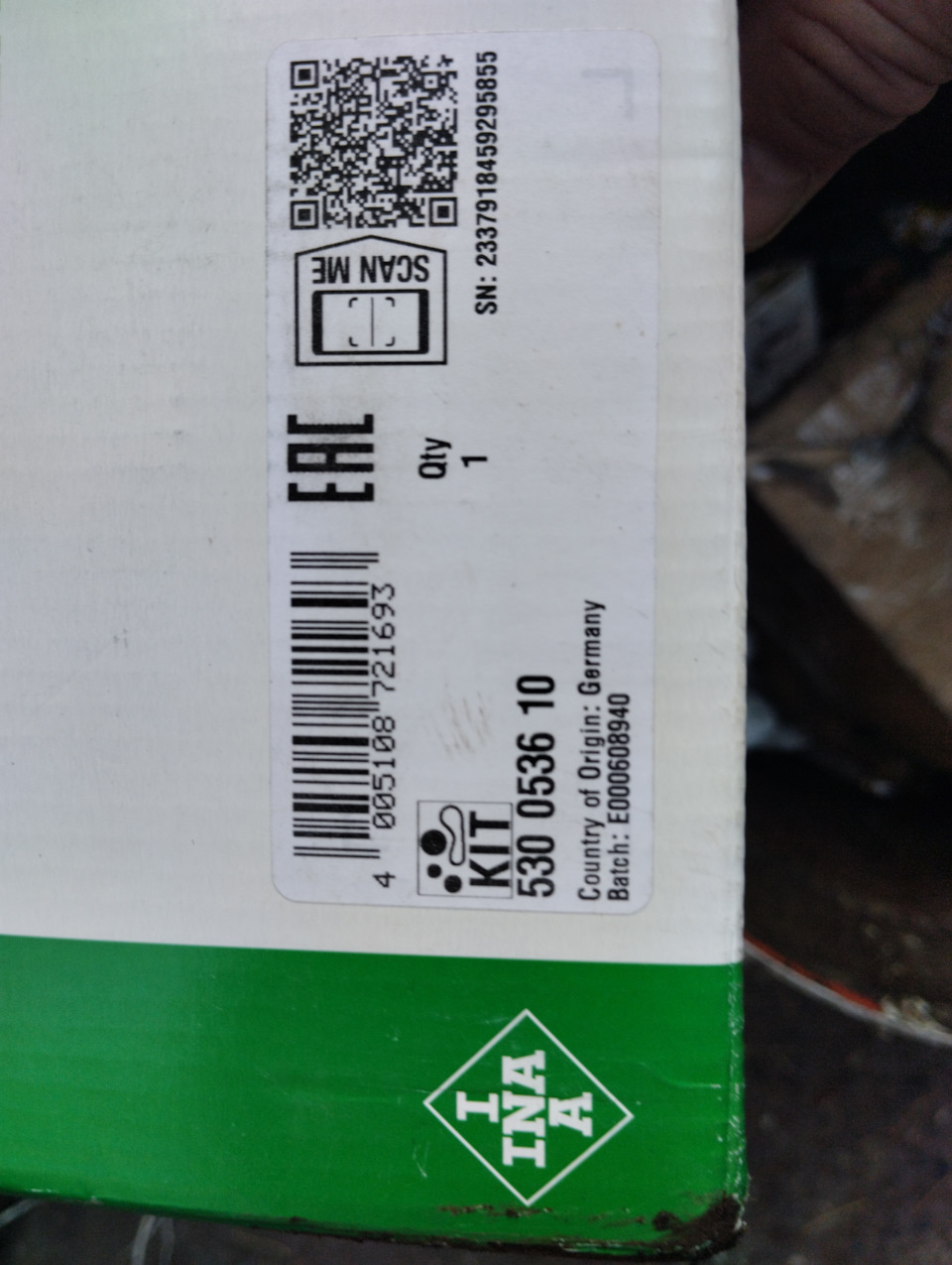 530053610 Комплект ремня ГРМ INA | Запчасти на DRIVE2