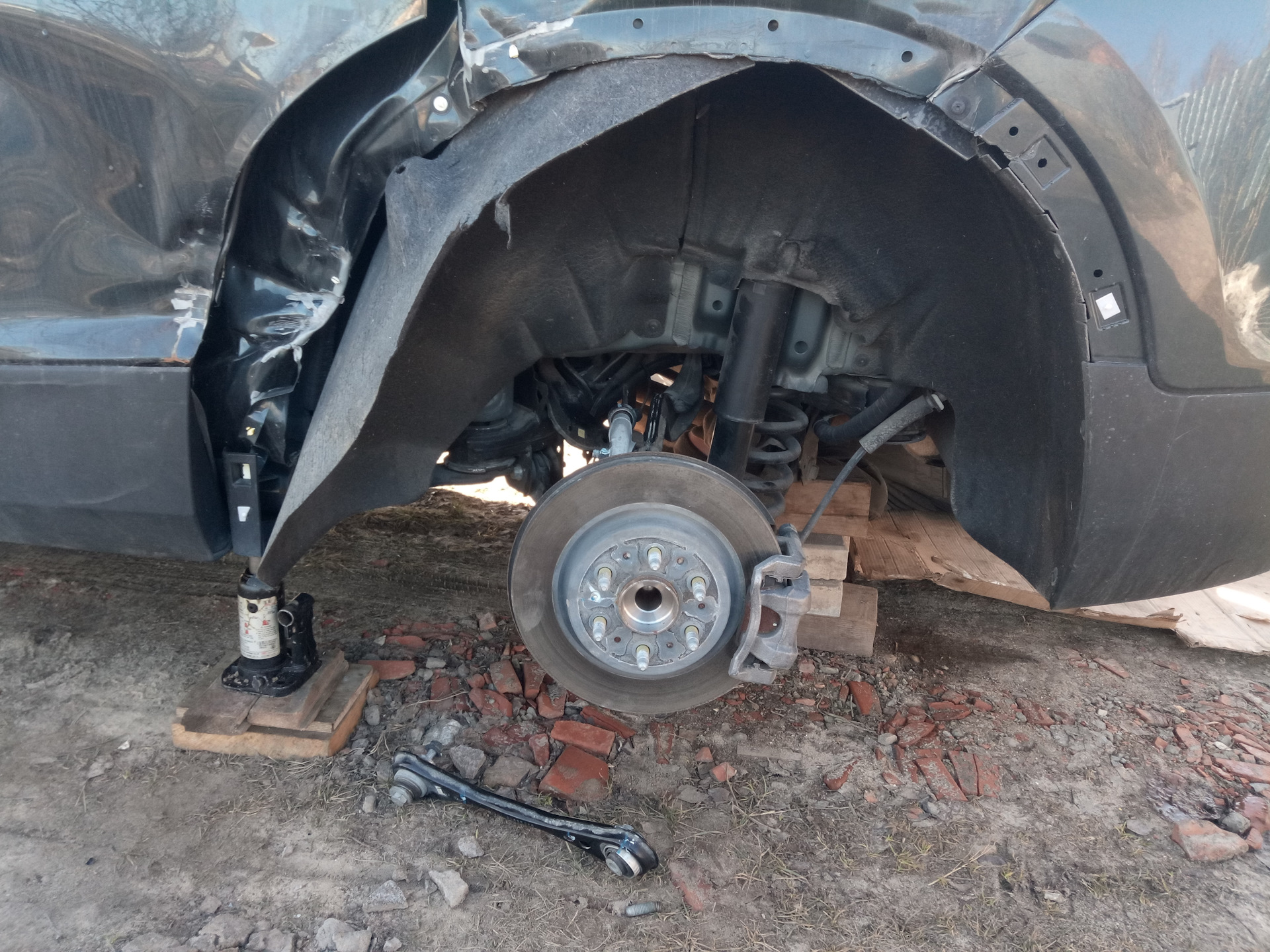 Осмотр ходовой, замена рычага и сход-развал — Chevrolet Blazer (3G), 2 ...