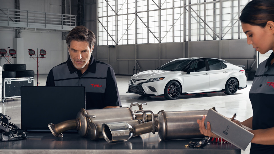 Выхлоп TRD — Toyota Camry (XV70), 3,5 л, 2019 года | тюнинг | DRIVE2