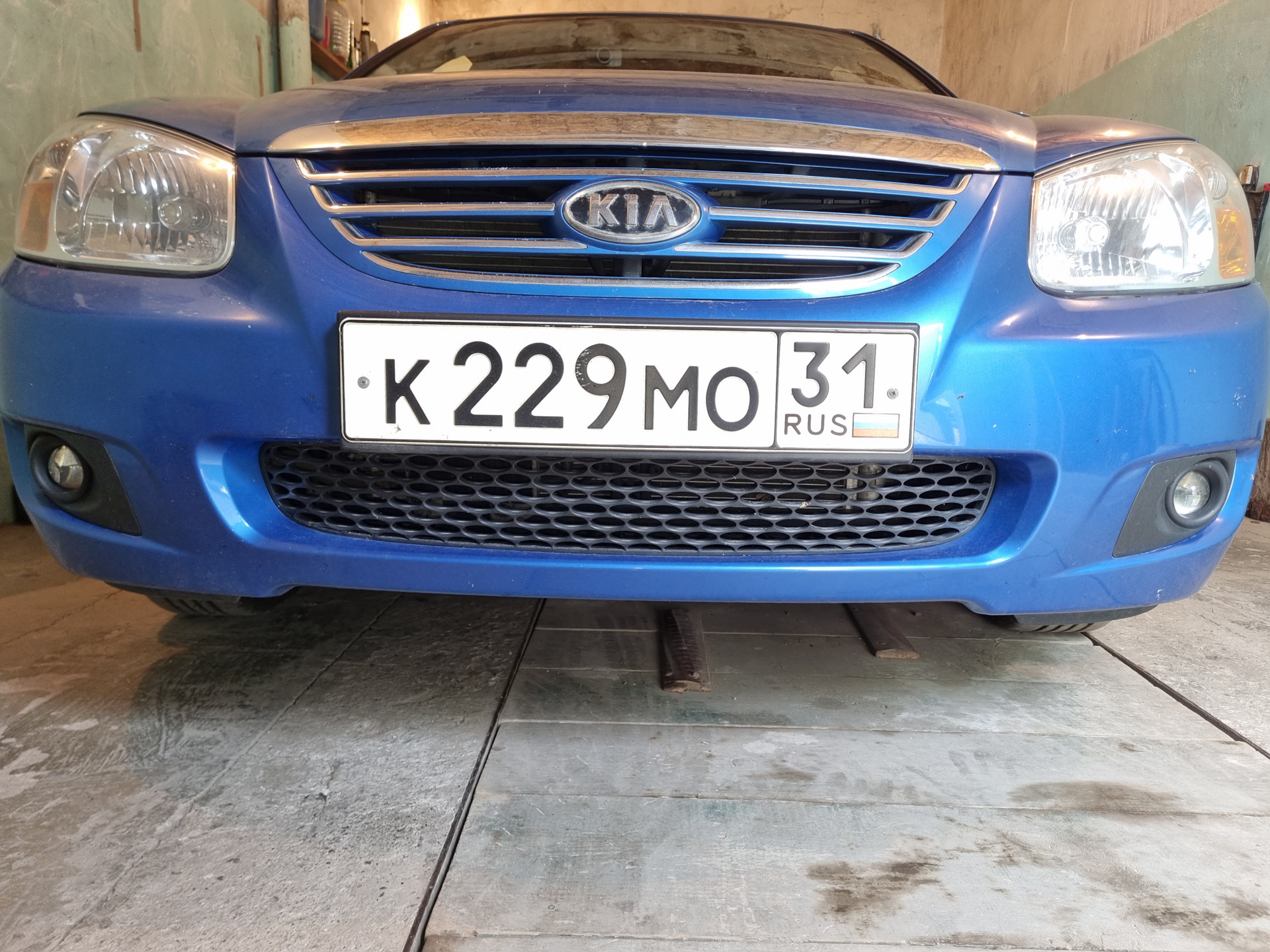Линзованные противотуманные фары — KIA Cerato (1G), 1,6 л, 2007 года ...