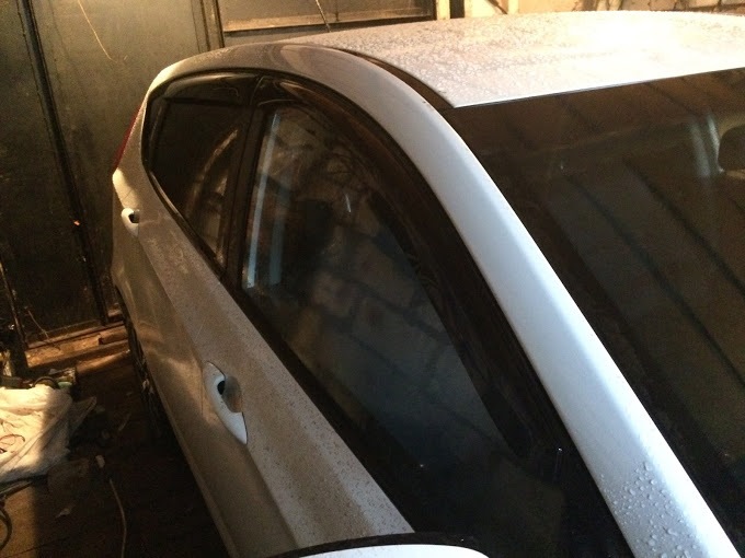 №4 Дефлекторы на окна — Hyundai Solaris Hatchback, 1,6 л, 2014 года ...