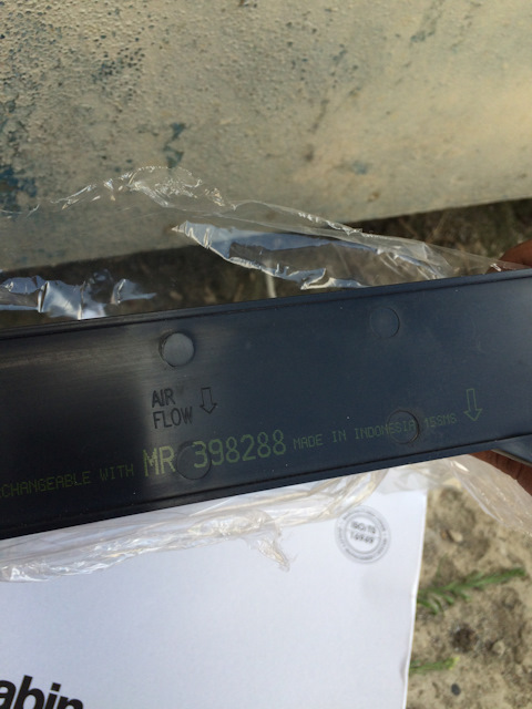 MR398288 Фильтр салона Mitsubishi | Запчасти на DRIVE2