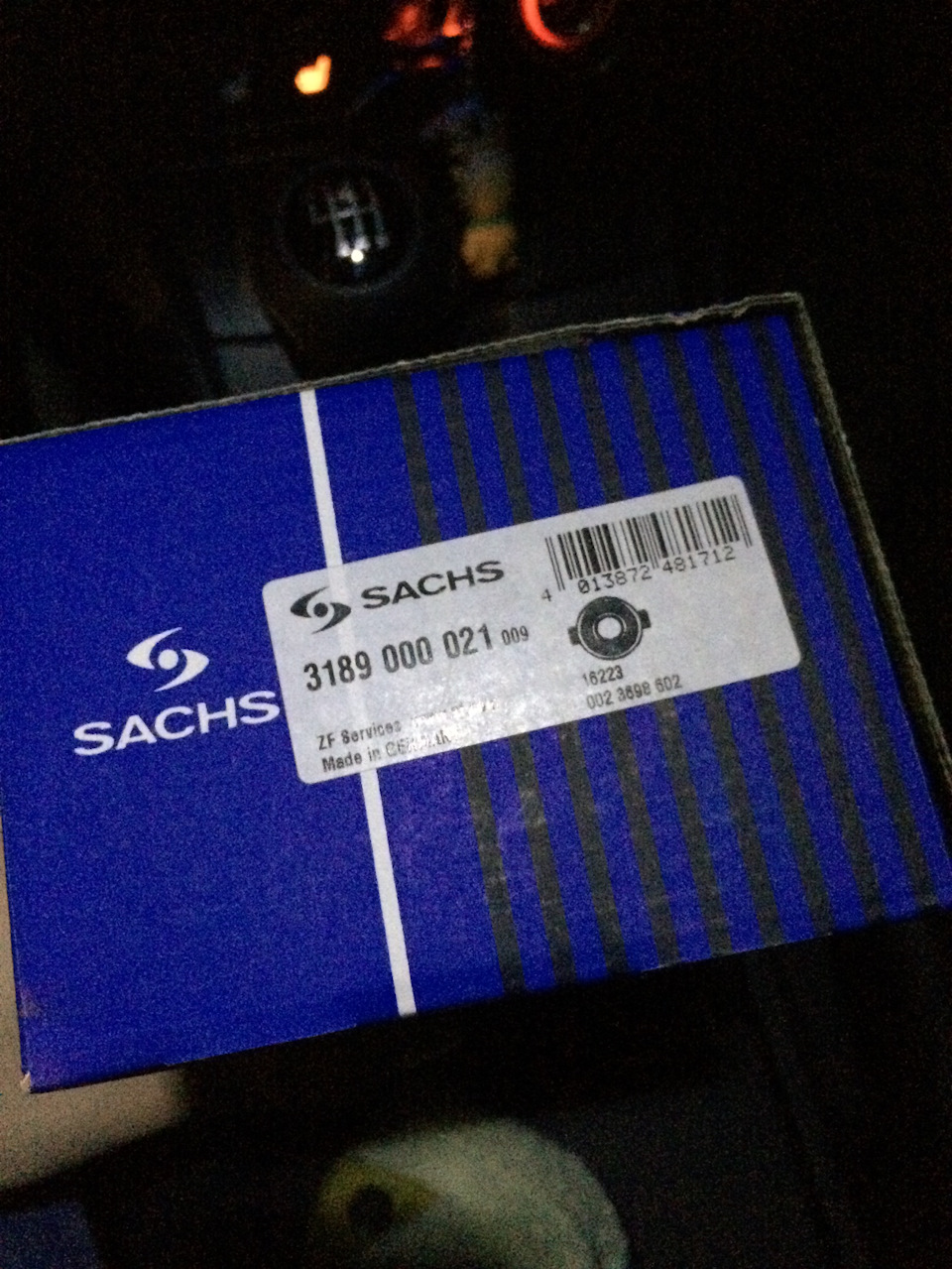 3189000021 Выжимной подшипник SACHS | Запчасти на DRIVE2