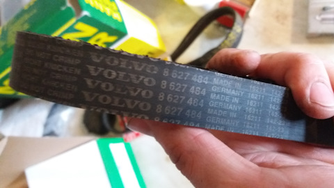 8627484 РЕМЕНЬ ГРМ ЧЗ 142 Volvo | Запчасти на DRIVE2