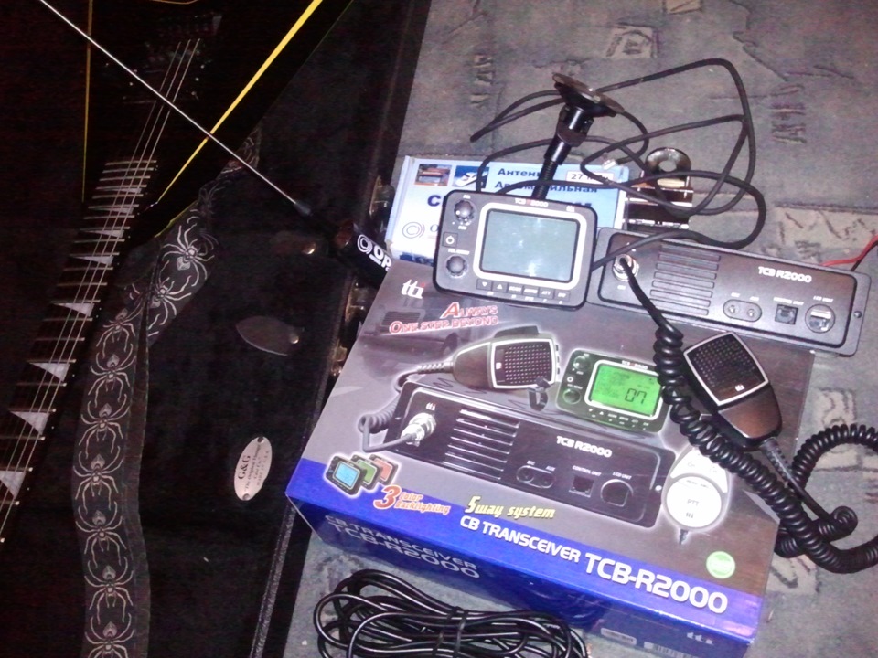 Рация Си-Би TTI TCB R2000 и Антенна Optim CB-2001 — Ford Ranger (2G), 2,5 л, 2008 года ...