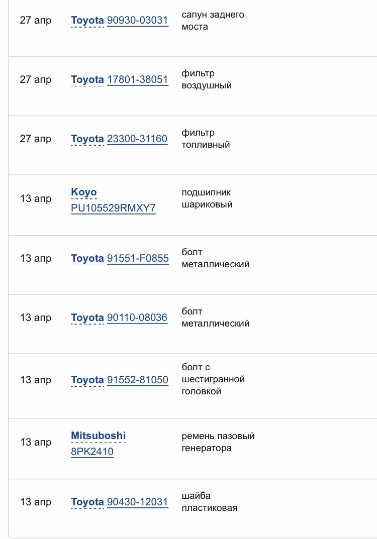 PU105529RMXY7 Ролик натяжителя ремня Toyota 16603-38010 KOYO | Запчасти ...