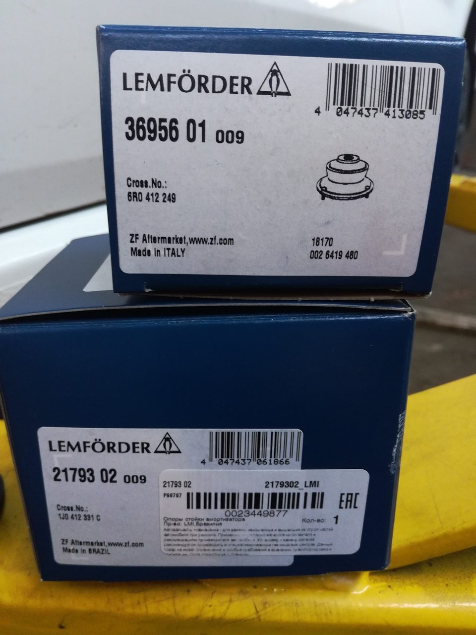 Опорные подшипники — Volkswagen Polo Sedan, 1,6 л, 2012 года | запчасти ...