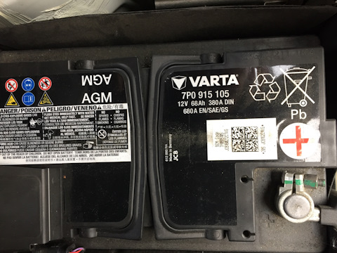 7P0915105 АКБ, залитая эл-литом и заряж. VAG | Запчасти на DRIVE2