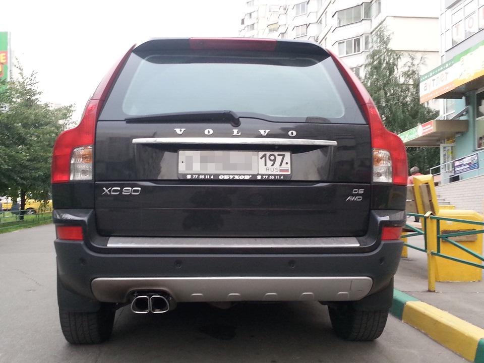 Насадка на глушитель — Volvo XC90 (1G), 2,4 л, 2008 года | стайлинг ...