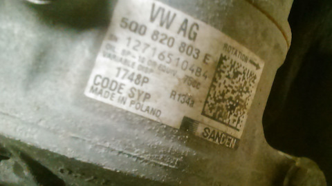 5Q0820803E Компрессор, кондиционер VAG | Запчасти на DRIVE2