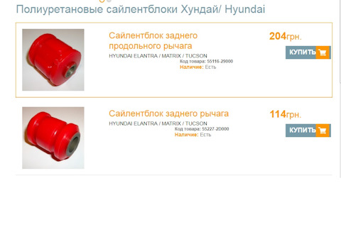 5511629000 ВТУЛКА ПОДВЕСКИ KIA HYUNDAI | Запчасти на DRIVE2