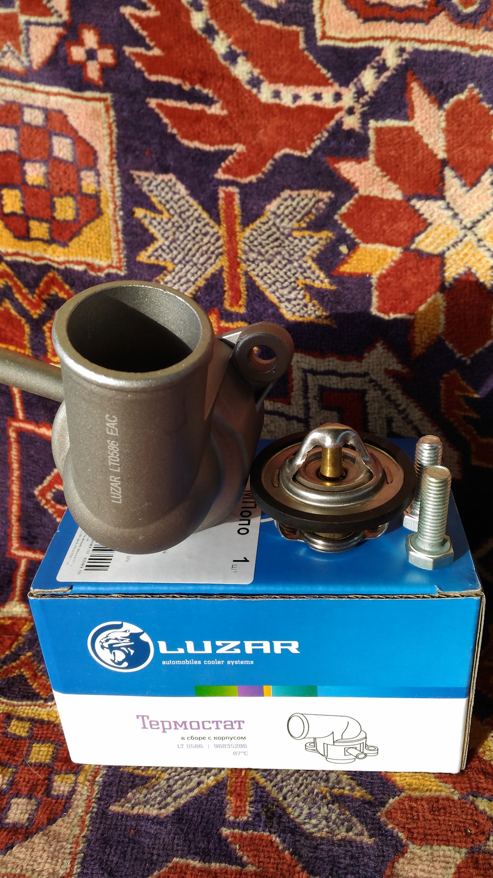 LT0586 Термостат для автомобилей Chevrolet Lacetti (02-) [D4] (87°С) (с алюминиевым корпусом ...