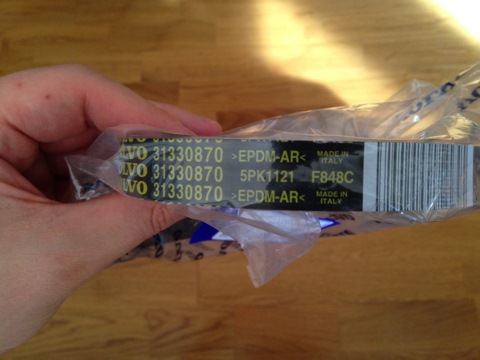 31330870 Поликлиновый ремень. Число ручьев 5 Volvo | Запчасти на DRIVE2