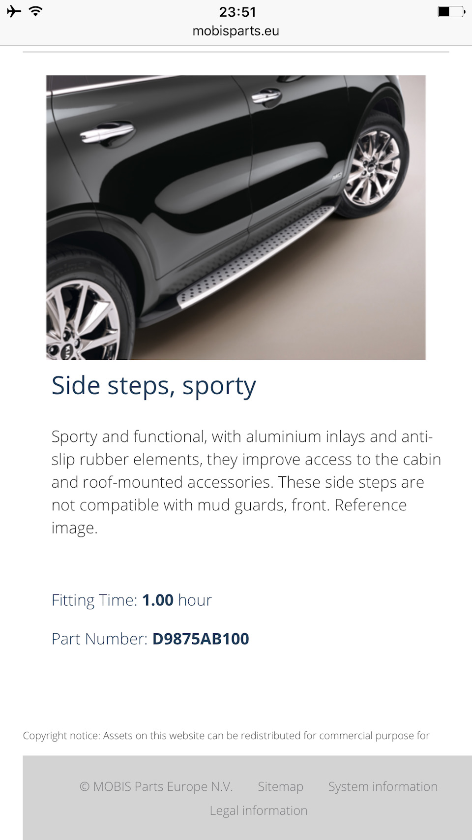 D9875AB100 Пороги боковые Sportage QL KIA HYUNDAI | Запчасти на DRIVE2