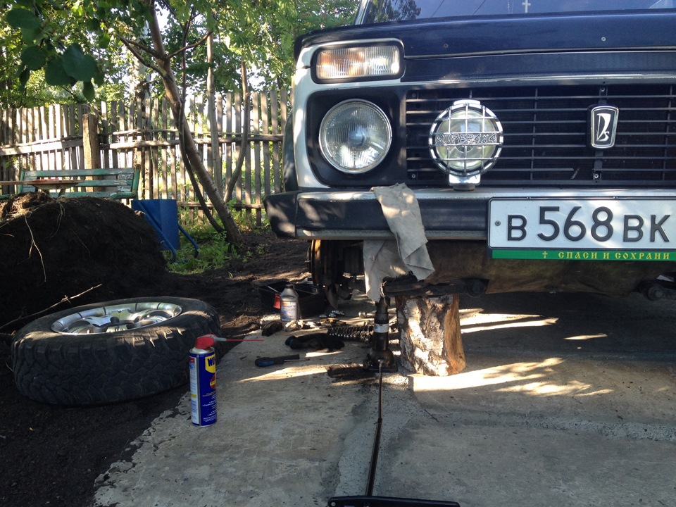 Передний суппорт — Lada 4x4 3D, 1,7 л, 1997 года | своими руками | DRIVE2