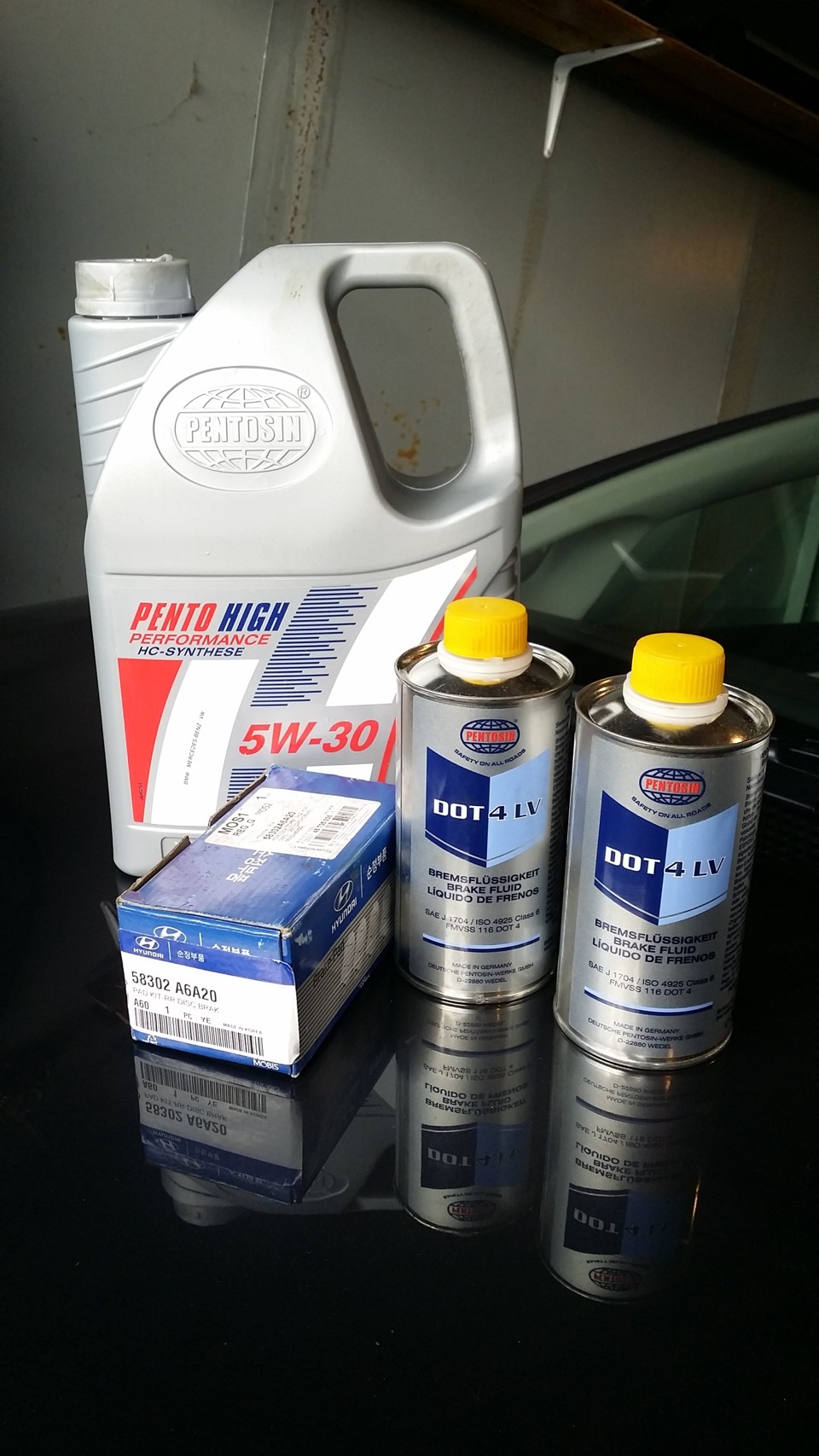 58302A6A20 КОМПЛЕКТ ТОРМОЗНЫХ КОЛОДОК С НАКЛАДКАМИ (4ШТ) KIA HYUNDAI ...