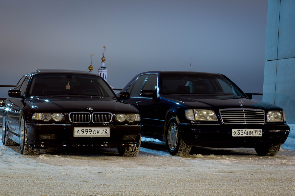 Совместная фото сессия. Да, да с BMW e38. — Mercedes-Benz S-Class (W140 ...