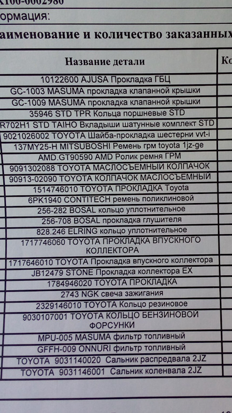 9030107001 Кольцо уплотнительное топливной форсунки верхнее TOYOTA ...