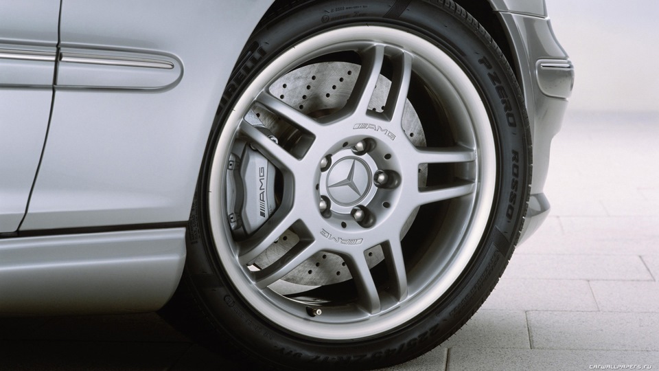 Диски AMG R17 — Mercedes-Benz C 32 AMG (W203), 3,2 л, 2002 года ...