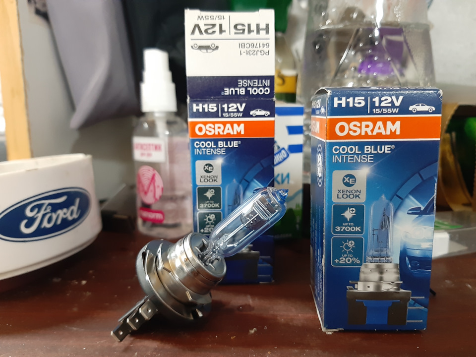 64176CBI Лампа г/с H15 (55/15W) PGJ23T-1 Cool Blue Intense 3700K 12V ...